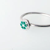 Pinwheel Silver Enamel Stacking Ring - MaisyPlum – MaisyPlum