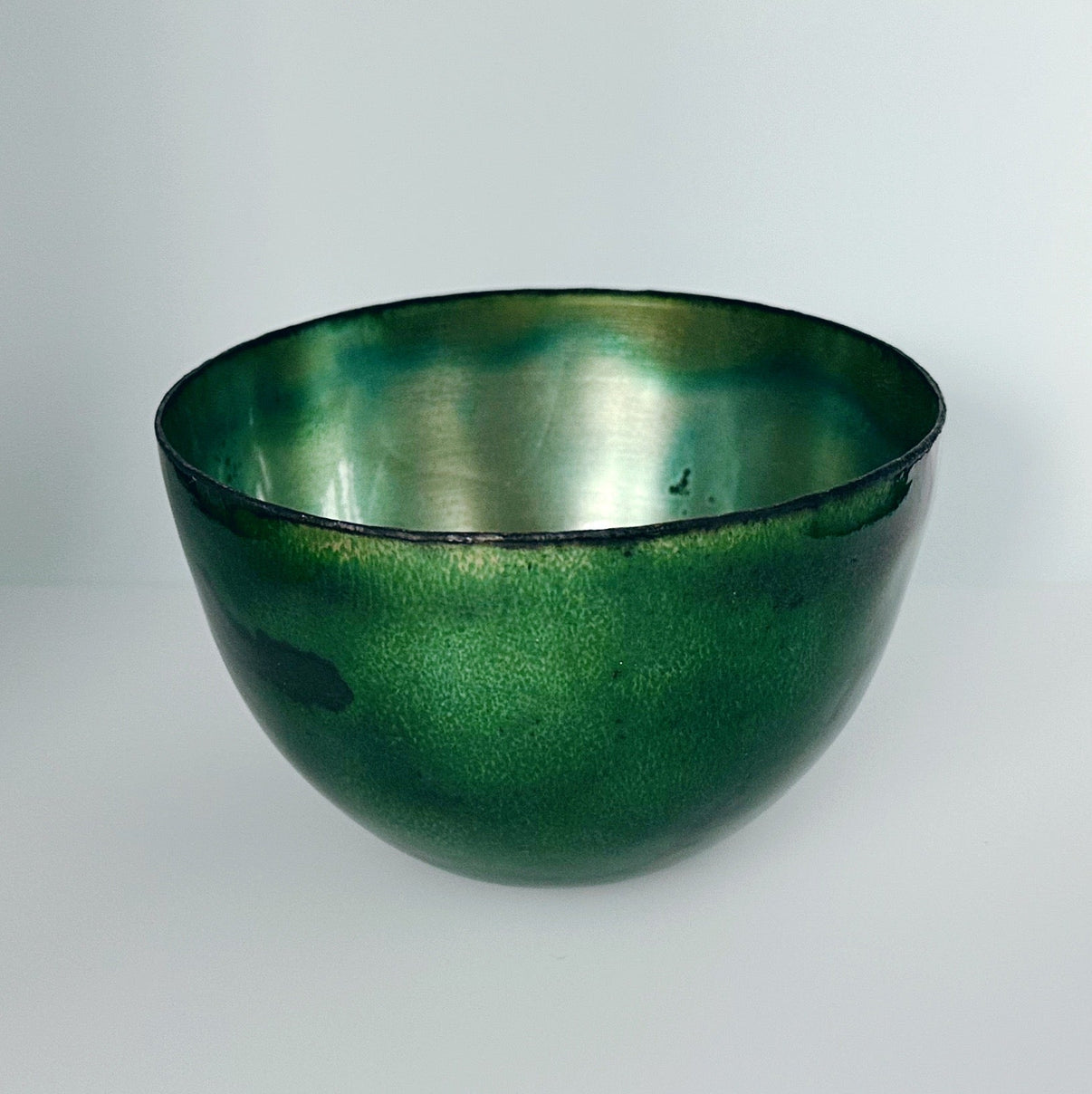 Large Emerald Green Enamel Bowl - MaisyPlum Bowl