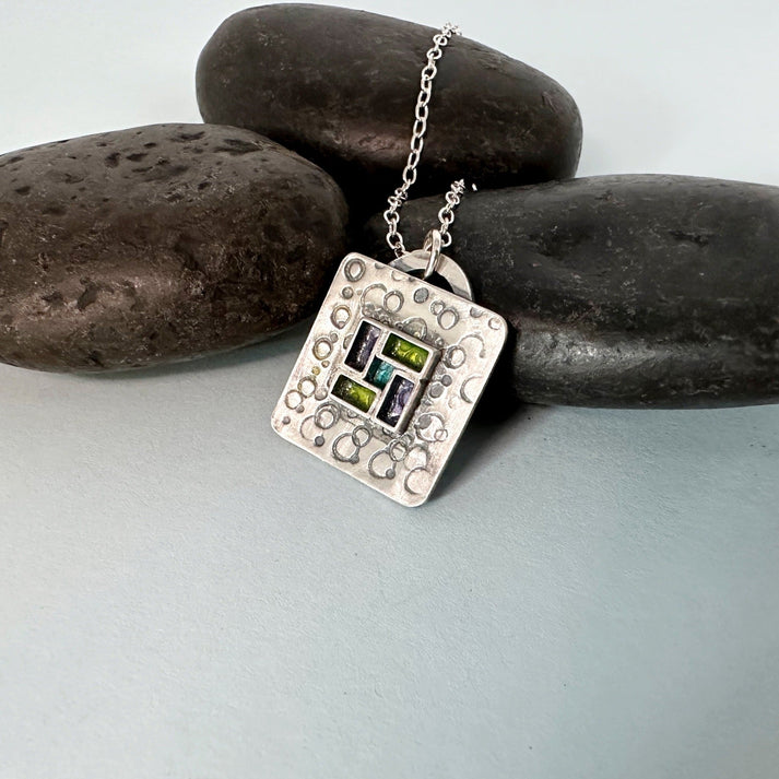 Square Block Pendant - MaisyPlum Necklace